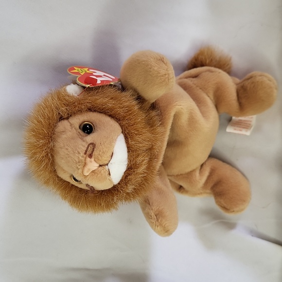 Ty | Toys | Roary The Lion 996 Ty Beanie Babies Retired Plush King Of ...